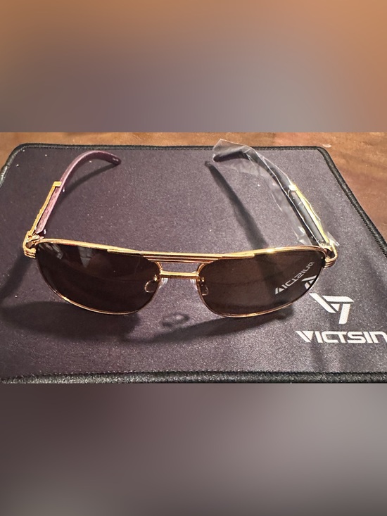 Accessories | Gold Frame Sunglasses With Brown Lensess44 | Poshmark